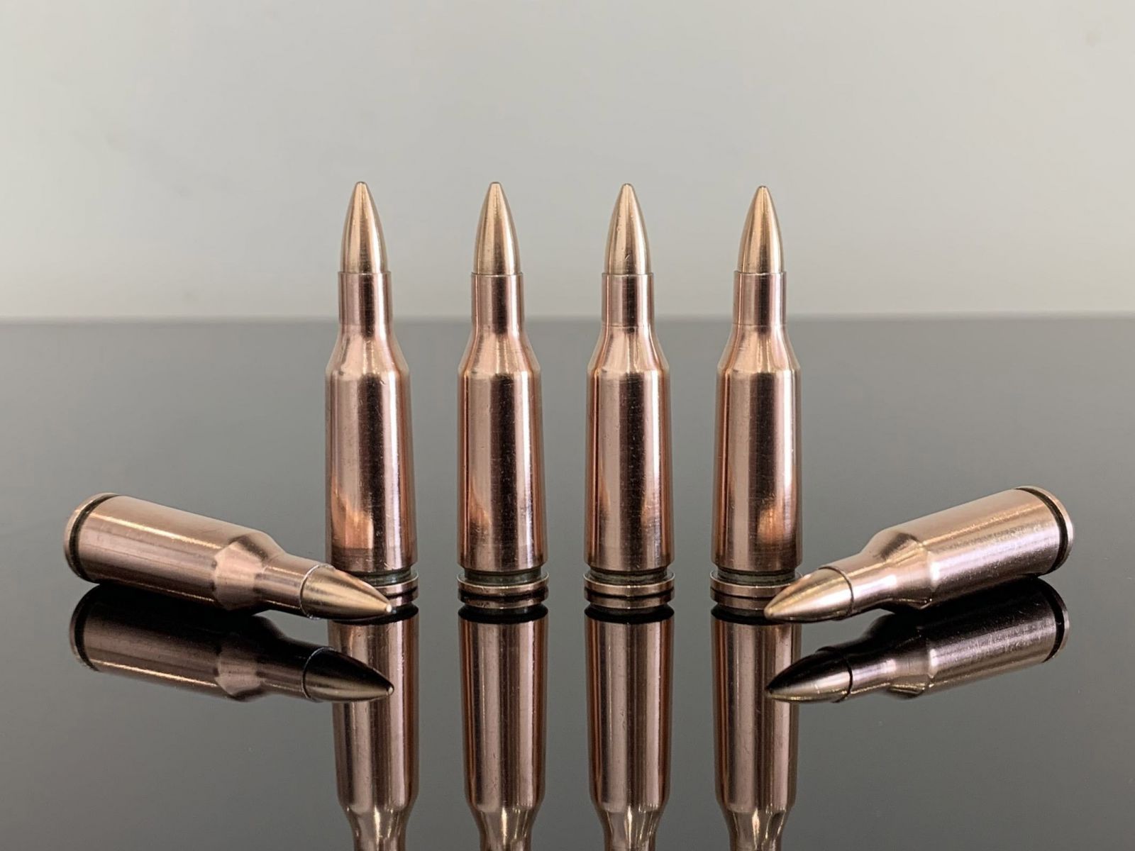 Макет патрона 5.6х39 МБО Бегущий олень / .220 Russian, FMJ, омедненка ...